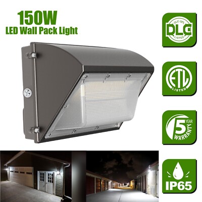150W 18000LM LED Wall Pack Lights Commercial Outdoor Security Lighting ...