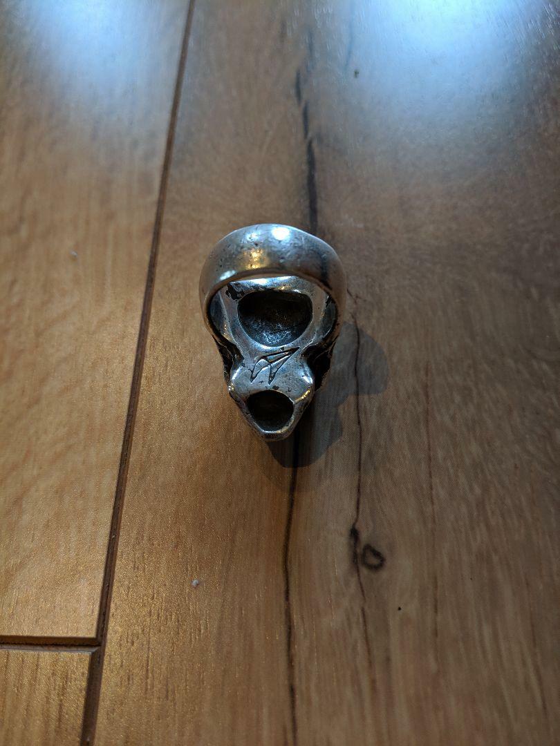 CRAZY PIG DESIGNS tribal skull ring size9 - Gem