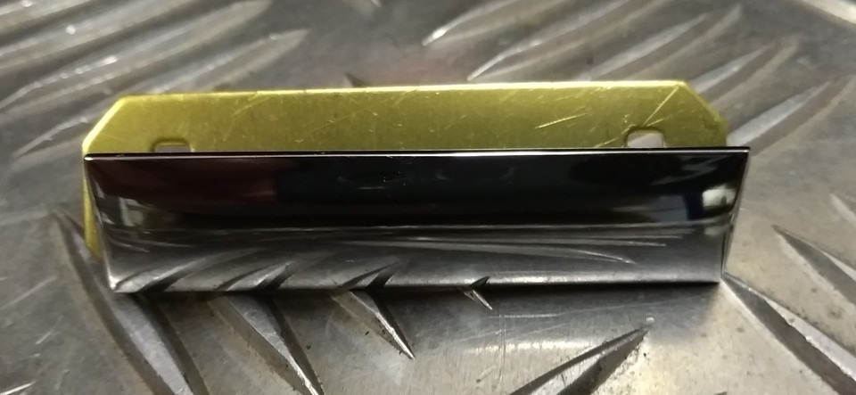 Genuine British Made Hi Sheen Chrome Officer Shoulder Rank Bars X2 NEW ...