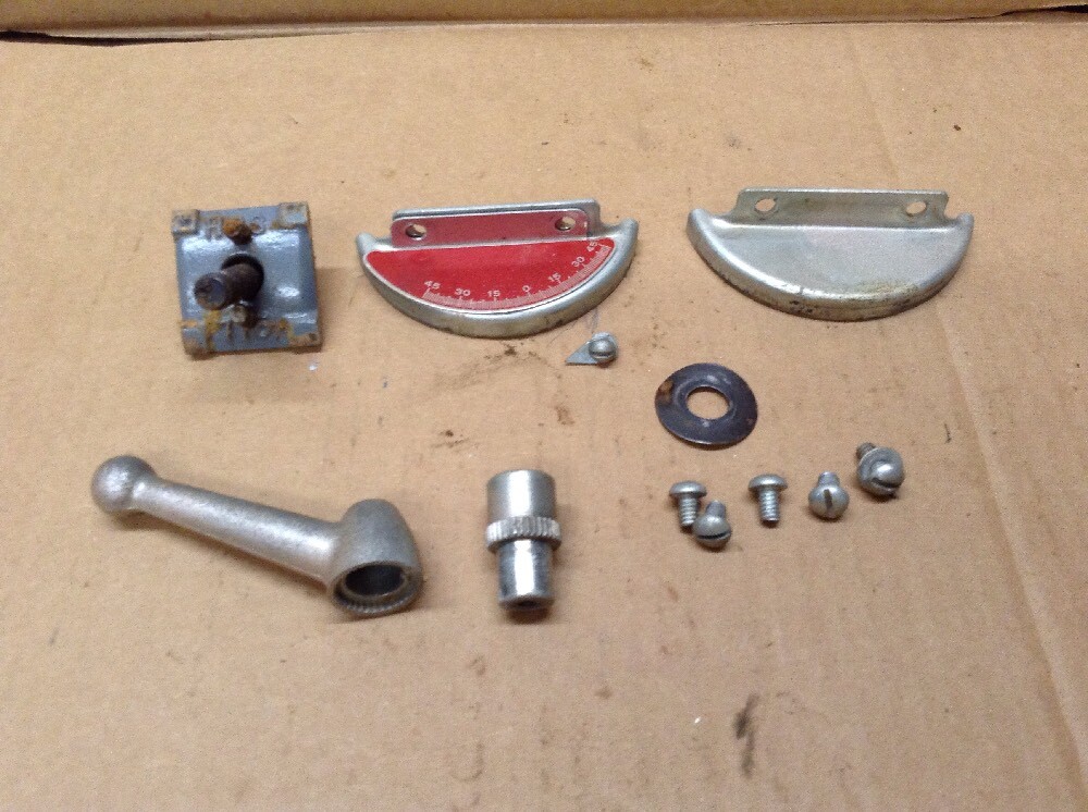 Rockwell 10" Band Saw Dial Gauge Trunnion Handle Bracket HBS 715 RBW-22 ...