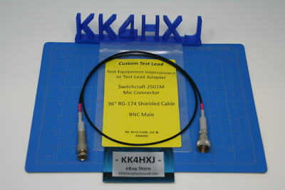 Custom Test Lead Adapter Cable/Lead- Switchcraft 2501F - BNC Male ...