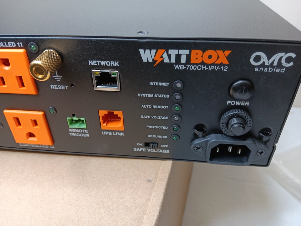 WattBox WB-700CH-IPV-12 IP Power Conditioner Chassis OvrC Home, 12 ...
