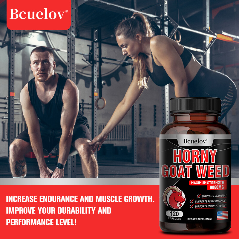 Horny Goat Weed-with Maca,Saw Palmetto,Ginseng,L-Arginine for Men&Women ...