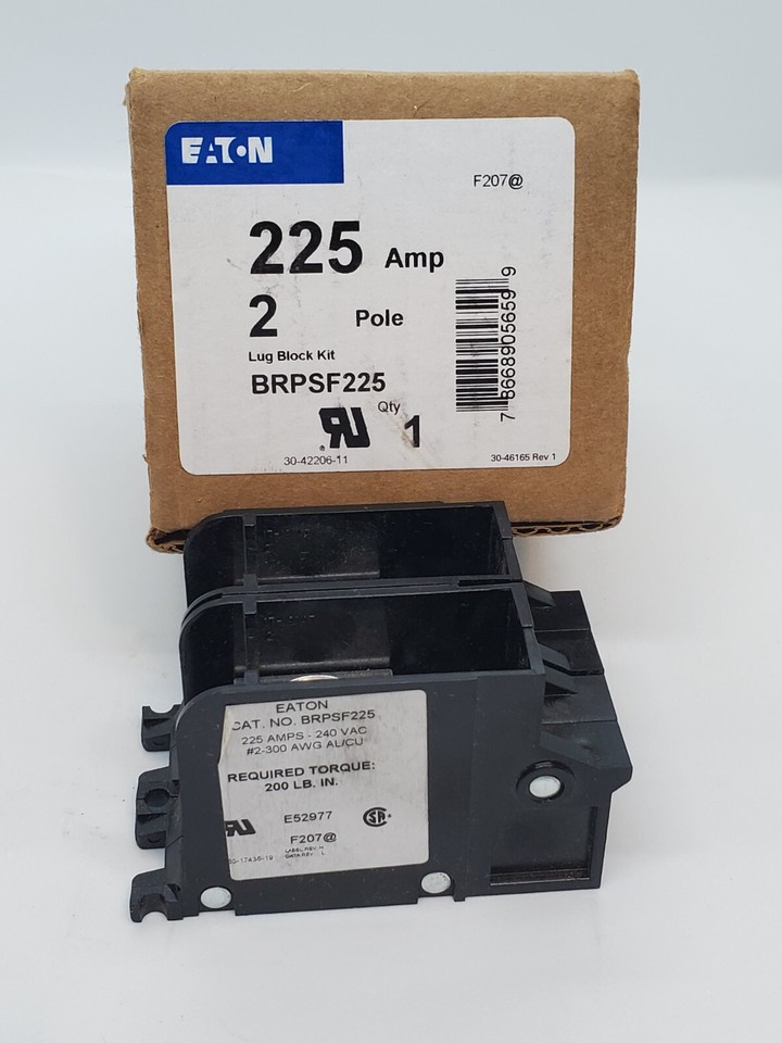 Eaton BRPSF225 - 225A LUG KIT (BRS225), BRAND NEW, BR STYLE | eBay