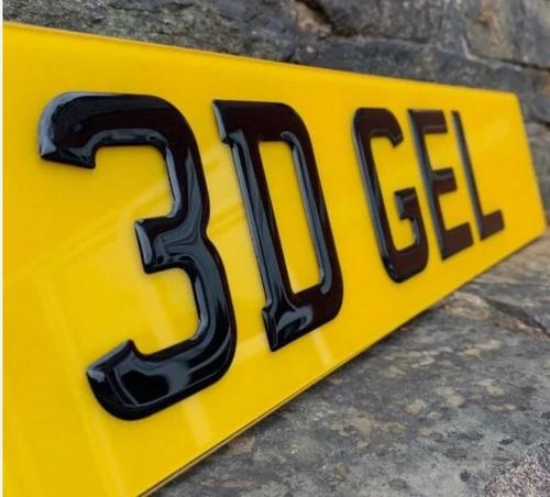 SHOWPLATES 3D Gel / 4D Laser Number Plate ROAD/MOT Legal Car ...