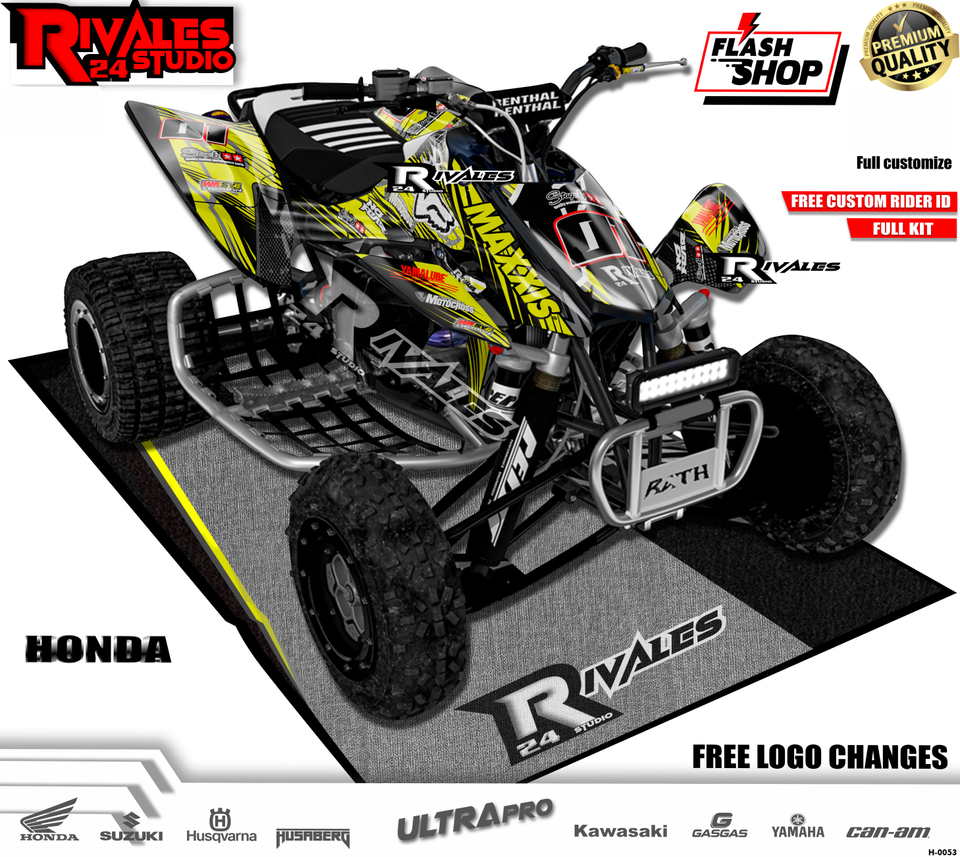 Honda TRX 450R 450ER graphics kit 2004 2005 2006 to 2014 decals ...