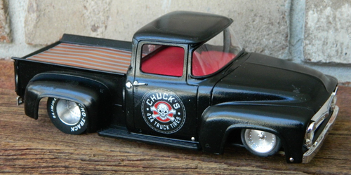 Custom Built 1:25 Hard Body 1955 Ford F-100 Pro-Stock Drag Slot Car ...
