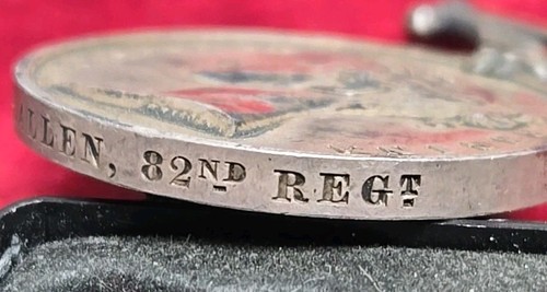 1857-1858 Great Britain India Silver Mutiny Medal Lt. W.H.C. Allen 82nd ...