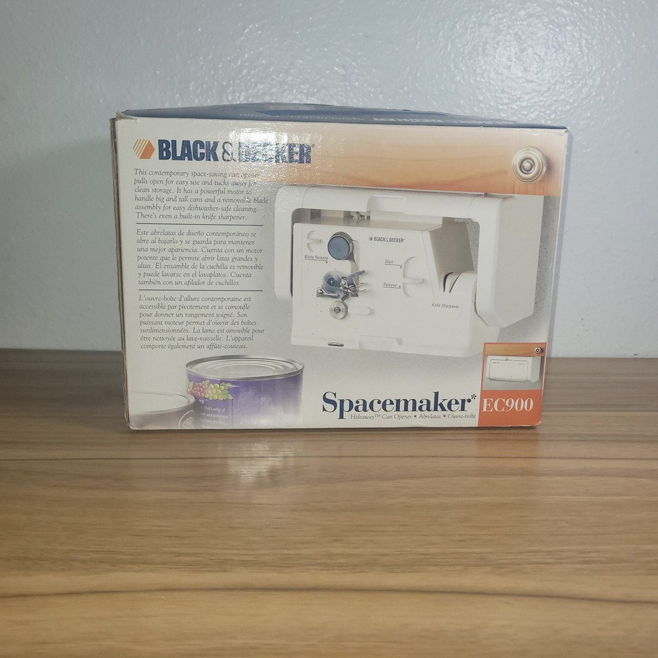 Black & Decker Spacemaker EC900 Can Opener Under Cabinet Hideaway-NEW OPEN BOX! | eBay