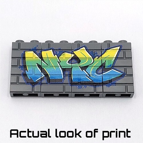 Custom UV Print on LEGO Bricks - Graffiti NYC DBG | eBay