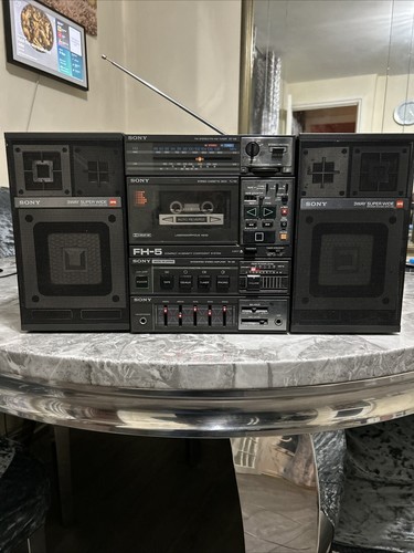SONY FH-5 RARE 1985 Compact High Density Component System Portable ...