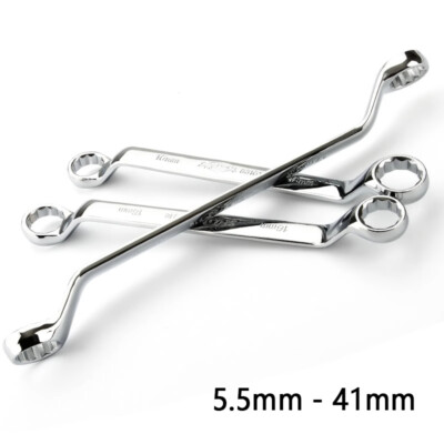 Metric Deep Ring Double Offset Spanner Set Wrench Spline End 5.5mm-41mm ...