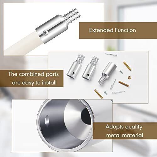 Ultra Threaded Tip Replacement Repair Kit Metal Broom Handle Adapter ...