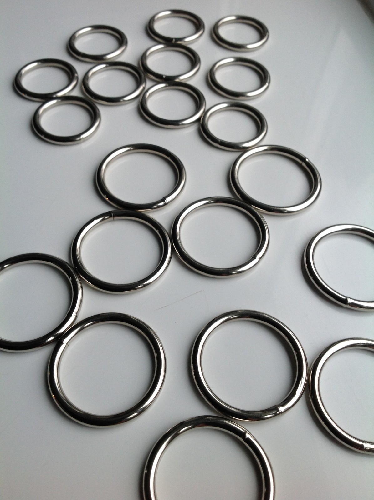 Quality Metal Round Welded O Rings 20mm or 25mm 38mm 50mm | eBay UK