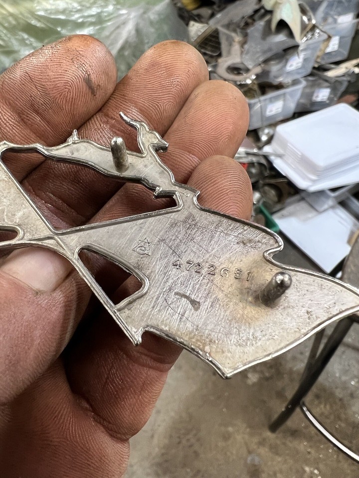 1958 Chevrolet 58 Chevy Impala Rear Quarter Panel Side Emblem Badge ...