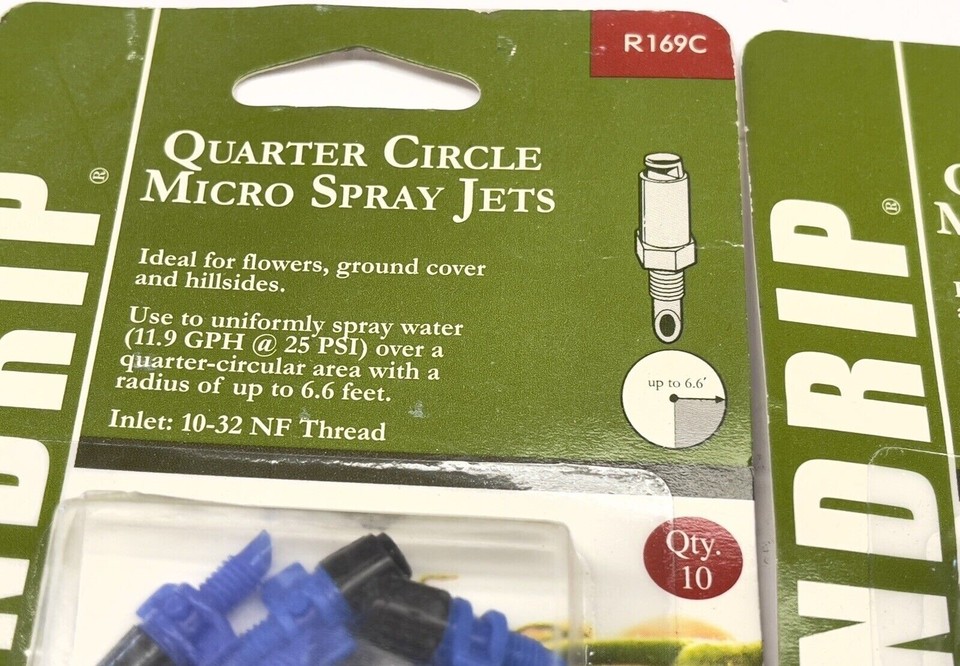 2 Raindrip Quarter Circle Micro Spray Jet R169C | eBay