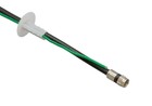 White Single Feed Through Bushing For Coax Coaxial Cable RG6 - 10 Pack ...