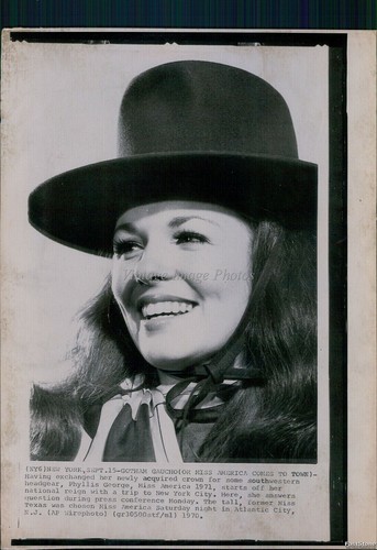 1970 Phyllis George Miss America 1971 Conference Pageant Wirephoto 8X10 ...