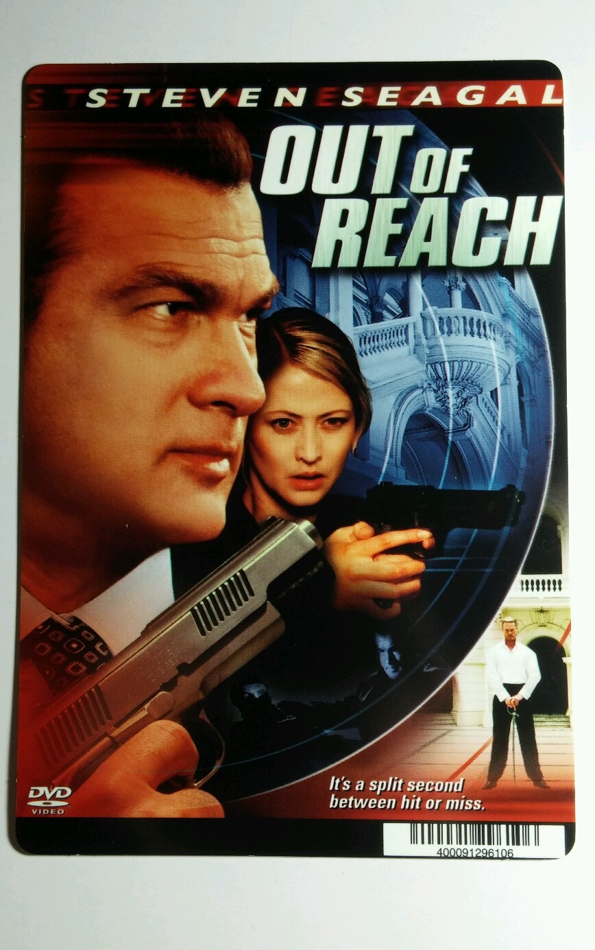 OUT OF REACH STEVEN SEAGAL COVER ART MINI POSTER BACKER CARD (NOT a ...