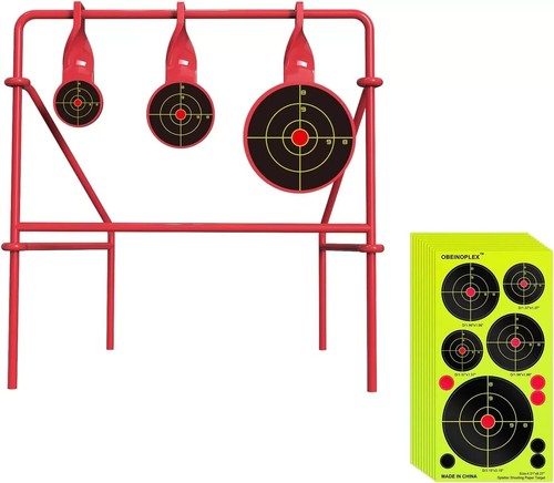 Durable Spinning Shooting Targets - Foldable Steel Design for .22 ...