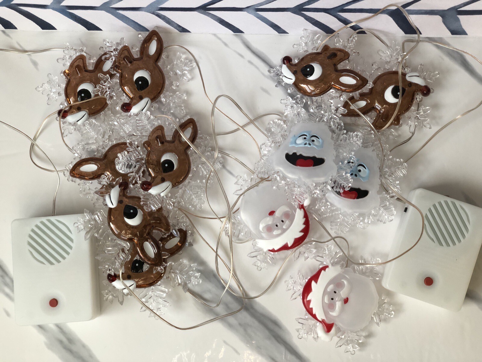 Rudolph the Red-Nosed Reindeer Musical String Lights Christmas Set Of 2 ...
