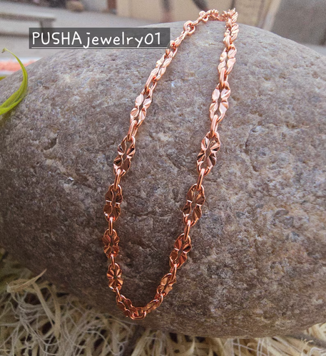 Pure Copper Wheat chain Copper Chain necklace Solid Eco Friendly 16 to ...