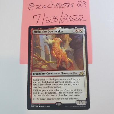 MTG Magic Zirda, the Dawnwaker Ikoria Lair of Behemoths NM (Box5) | eBay