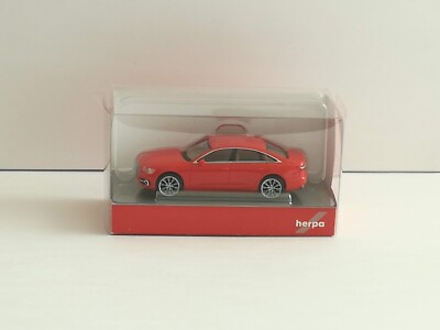 Audi A6 Limousine, flame red, with two-color rims - 1:87 (Herpa item ...