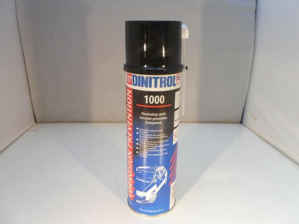 2 x DINITROL 1000 Clear Cavity Wax Spray Aerosol 500ml Can Rust ...
