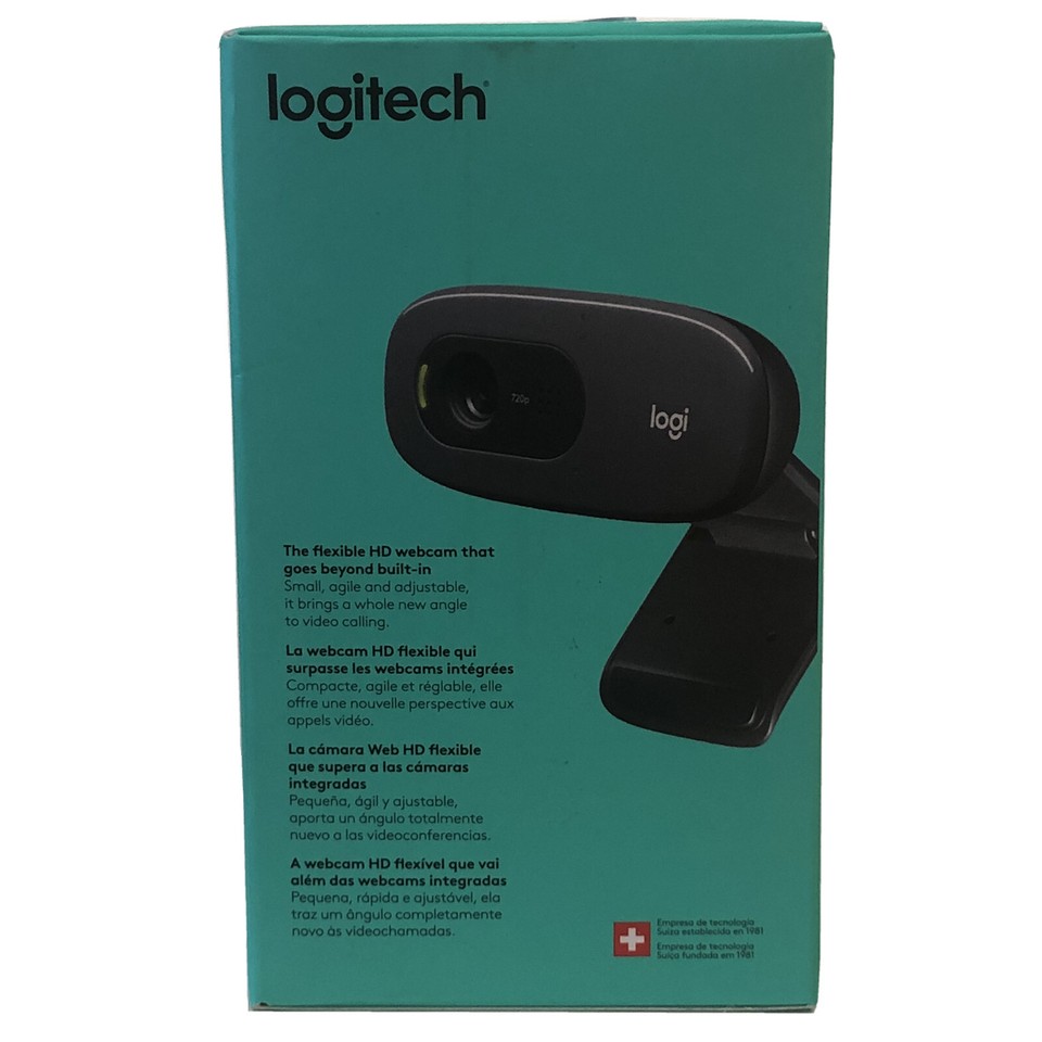 Logitech C270 HD Webcam 720p Black - New In Box - FAST SHIPPING - In ...