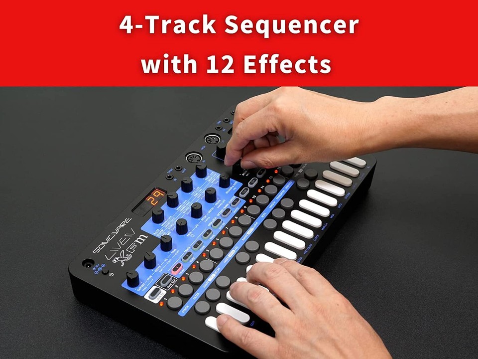 Sonicware LiveN XFM [FM synthesizer groove box] 4 truck step sequencers ...