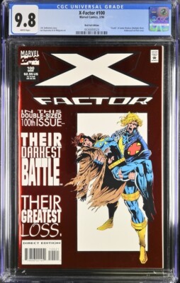 X-Factor 100, Marvel 1993, Embossed Red Foil Cover, CGC 9.8 Near Mint ...