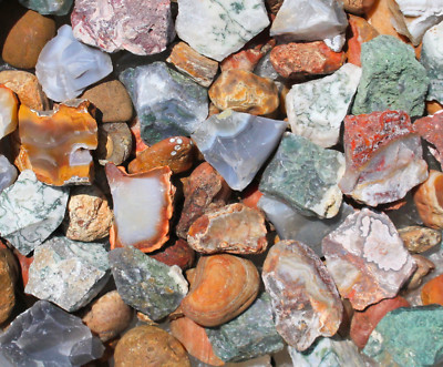 Agate Mix - Rough Rocks for Tumbling - Bulk Wholesale options | eBay