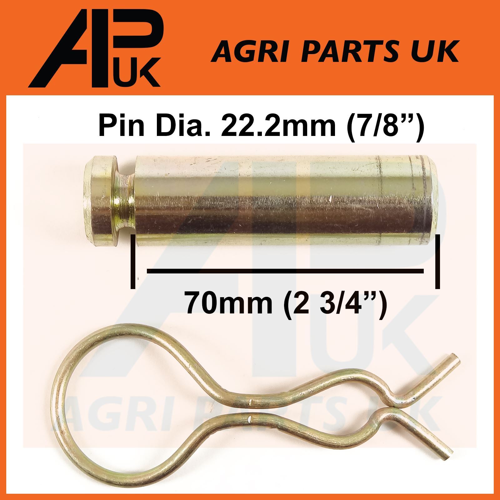 Drawbar Pin & Clip Hitch for Ford 2600 2610 2810 2910 3000 3055 3100 ...