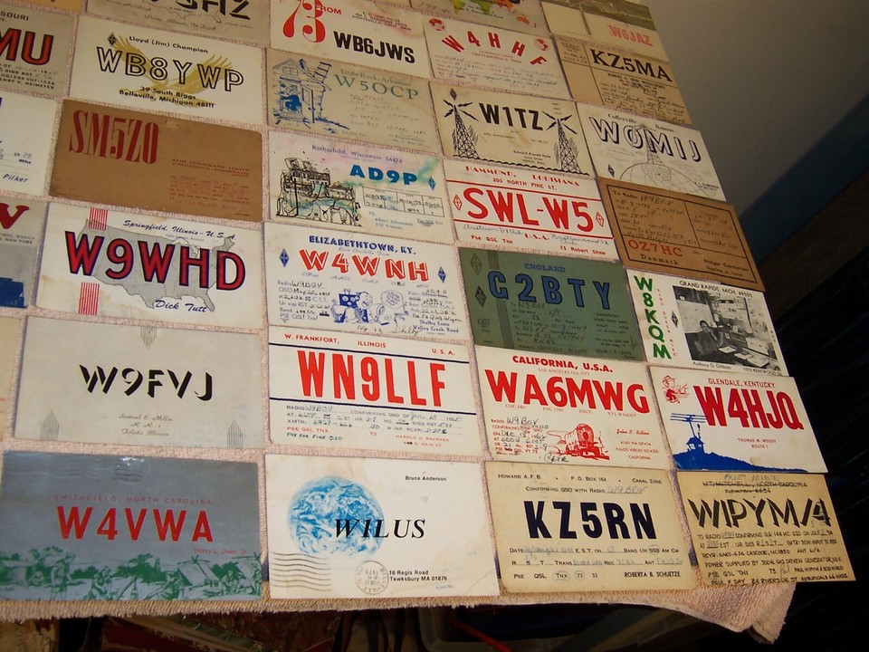 Estate Lot (111) Vintage Ham Radio QSL Cards 1940's-1970's One Man's ...