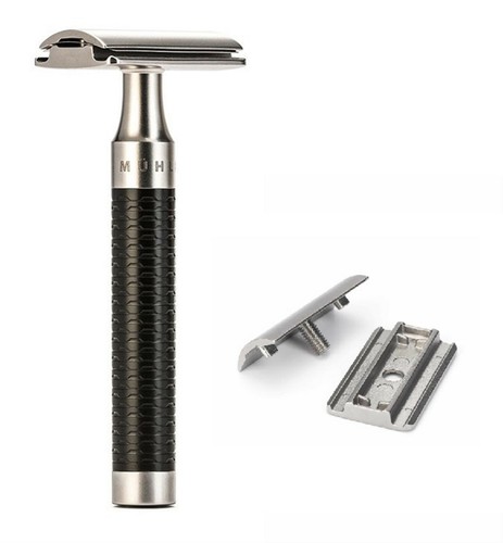 Muhle Rocca R96 Safety Razor Gentle Head Black Handle Made in Germany ...