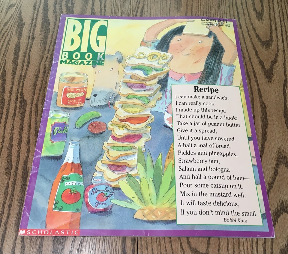 LOT OF 8 SCHOLASTIC BIG BOOK MAGAZINE OVERSIZE / EASEL CLASSROOM ...