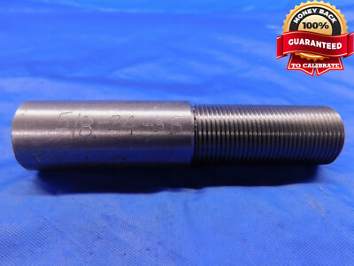 SHOP MADE 5/8 24 3B THREAD PLUG GAGE .625 .6250 GO ONLY P.D. = .600 U3B ...