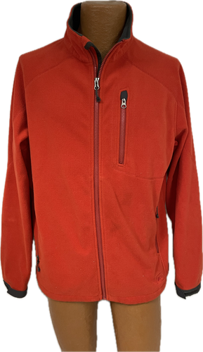 REI Mens Size Large Fleece Jacket Recreational Equipment Hiking zip Red ...