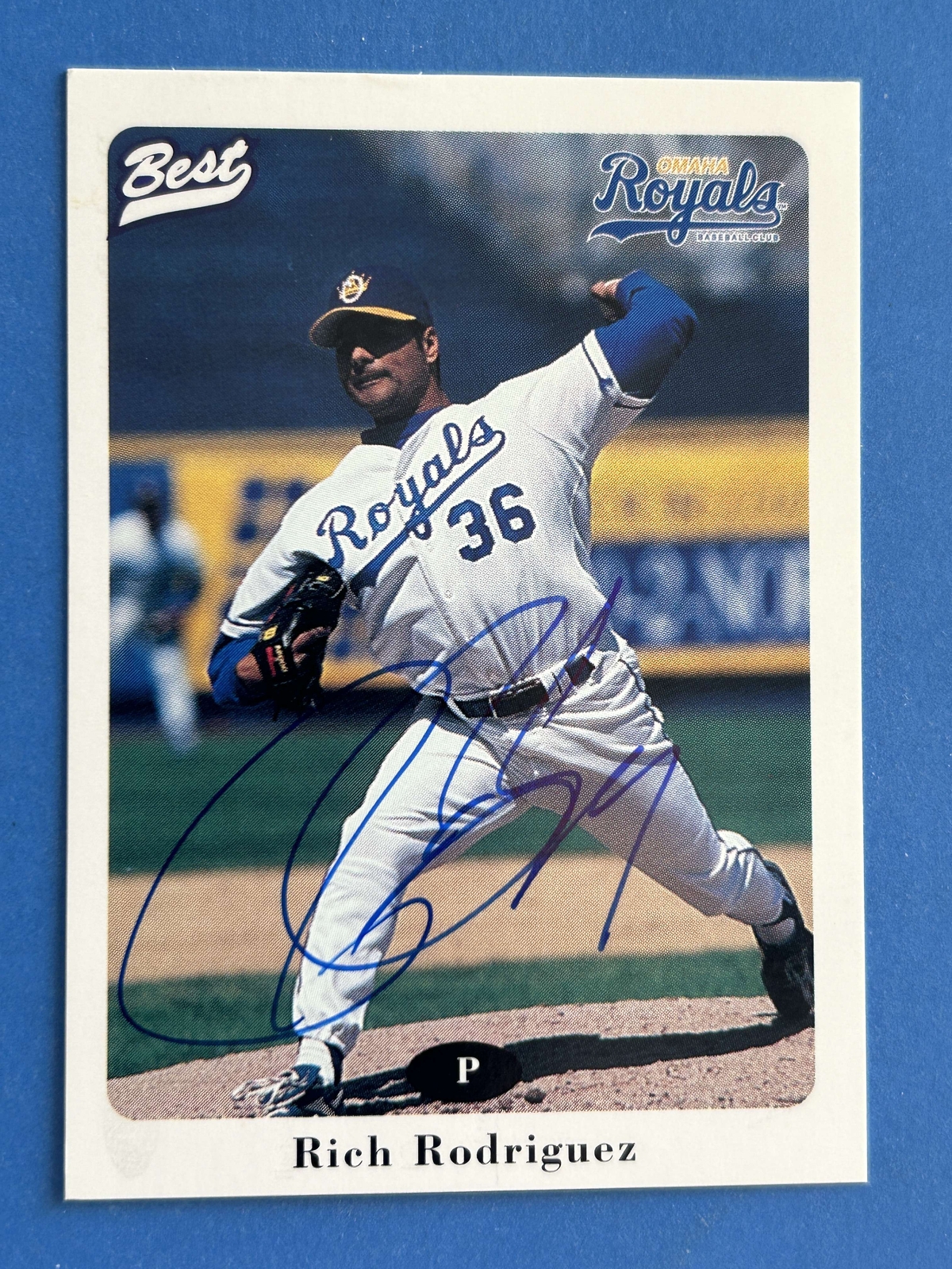 Rich Rodriguez Autograph Signed 1996 Best Omaha Royals | eBay