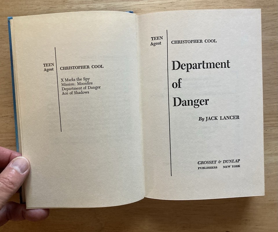 COMPLETE CHRISTOPHER COOL SERIES OF 6 BOOKS by JACK LANCER PLUS 1 ...