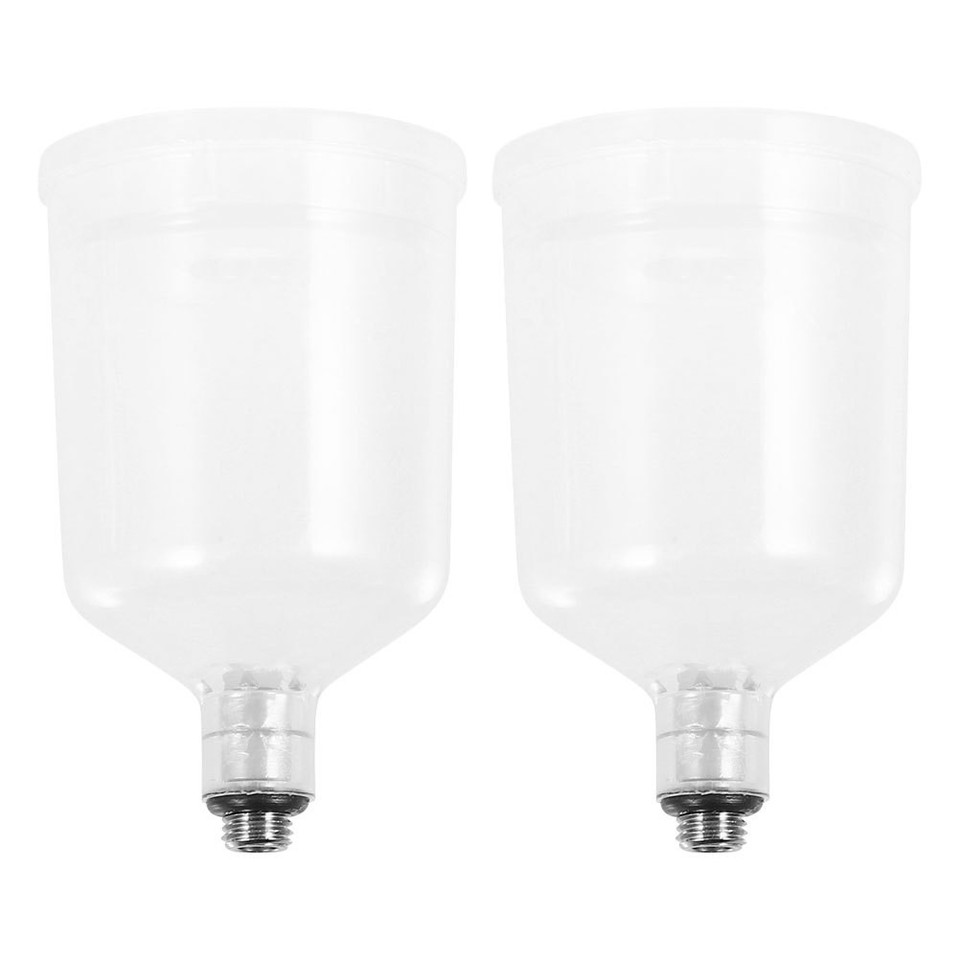 2 Pcs Paint Spray Cups Pot Sprayer Replacement Air Airbrush Pigment ...