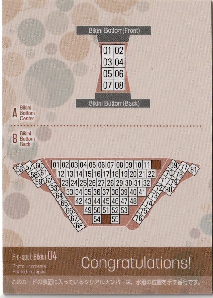 Hit'S Mana Nomi 34/81 Pinspo Bikini Card 04 Back First Trading | eBay