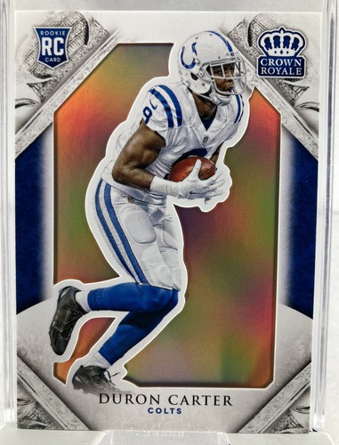 2015 Panini CROWN ROYALE ROOKIE Duron Carter #119 Indianapolis Colts | eBay