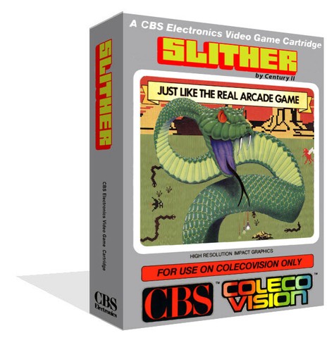 - Slither ColecoVision Replacement Cover Art Work + Game Box Only | eBay