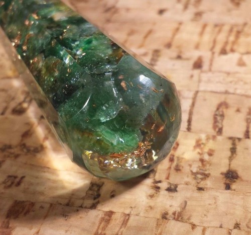 ORGONE JADE GEMSTONE FACETED WAND ORGONITE (ONE) | eBay