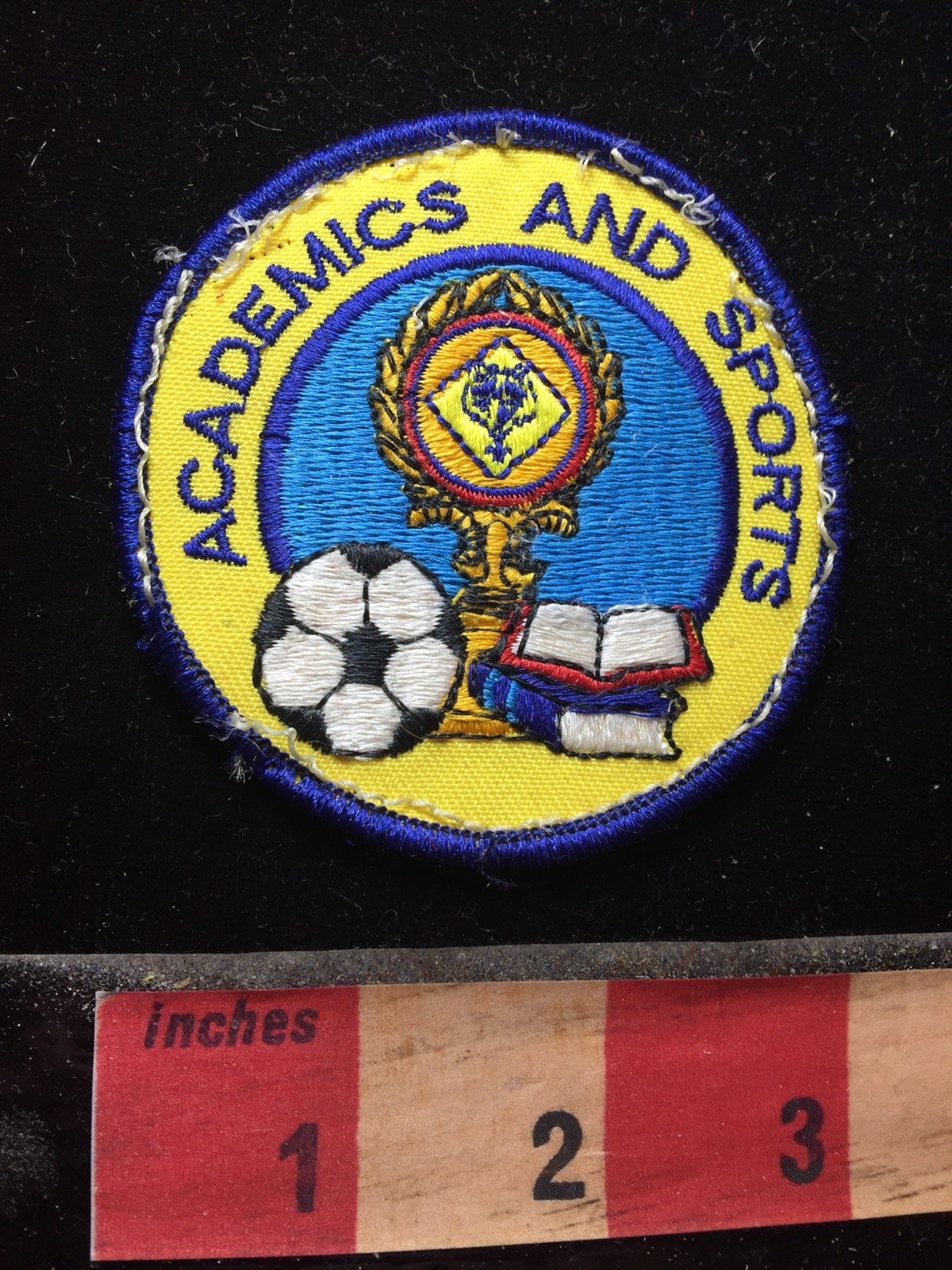 Books & Balls ACADEMICS & SPORTS Patch ~ Student Athlete C756 | eBay