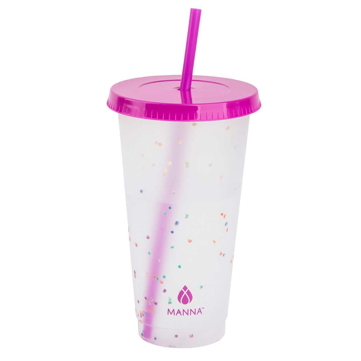 New Manna 24oz Color Changing Reusable Cup Tumblers Set with Lids ...
