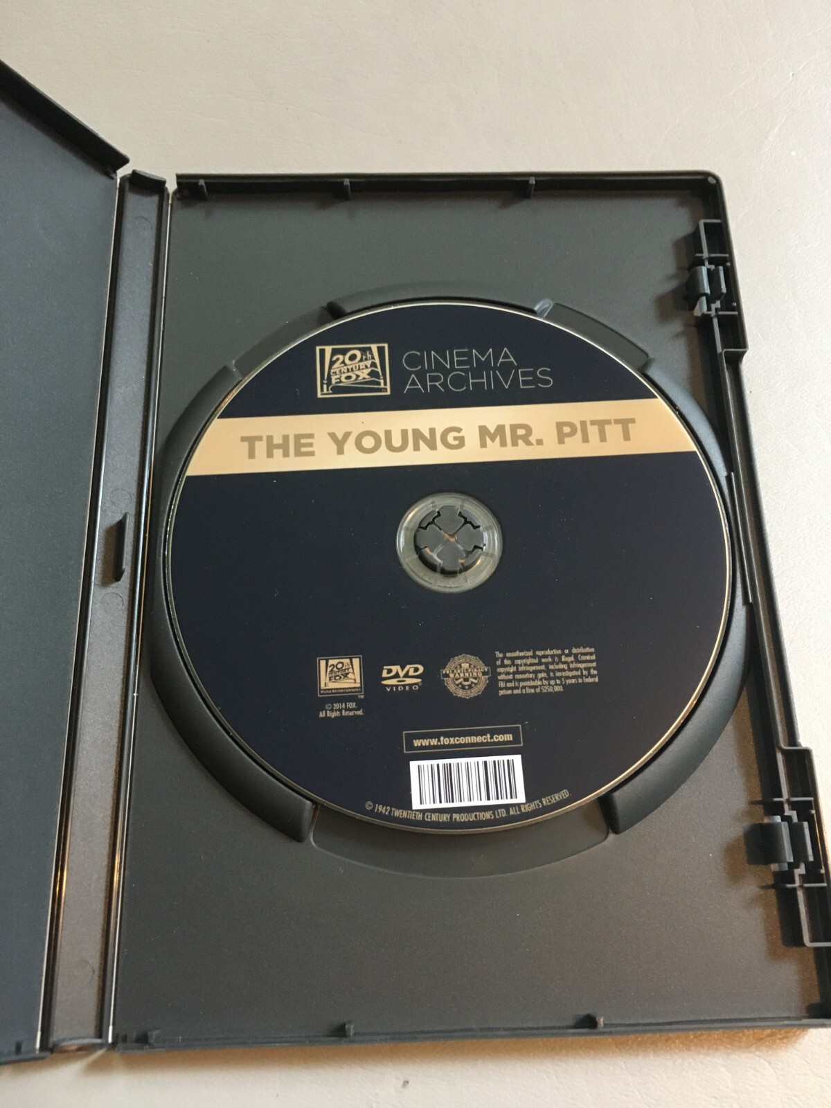 the Young Mr. Pitt DVD 20th Century Fox Cinema Archives Robert Donat ...