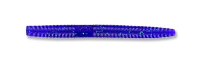 Yamamoto Senko Rubber Worm Lure 4" Junebug Purple Emerald Flake 10/Pk ...
